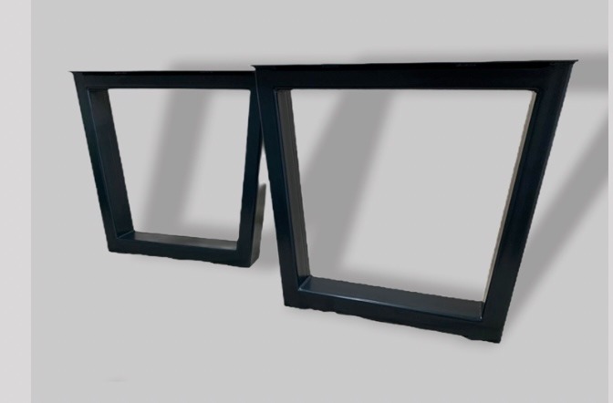 Custom Table Legs and Table Bases – Live Edge – Bespoke steel table ...