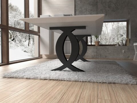 Elegance Steel Table Legs | Modern Rustic Aesthetic | UK Made | Custom ...