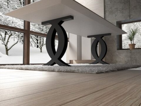 Elegance Steel Table Legs | Modern Rustic Aesthetic | UK Made | Custom ...